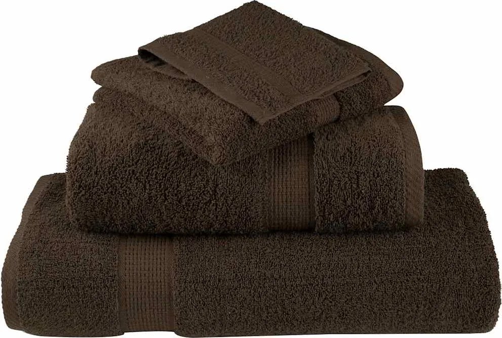 8dílná sada ručníků Premium SOLUND hnědá 600 g/m² 137540