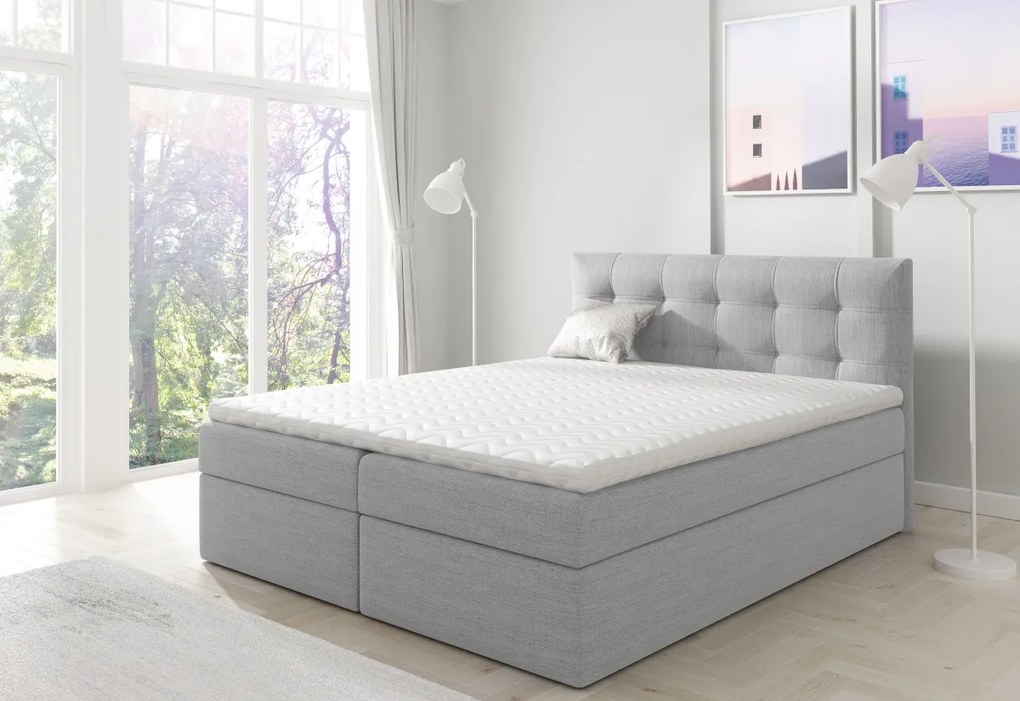 Expedo Čalouněná postel boxspring NUMBER 1, 200x200, inari 91