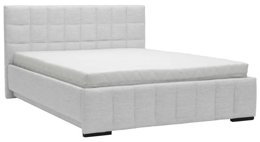 Světle šedá dvoulůžková postel Mazzini Beds Dream, 180 x 200 cm