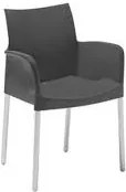 PEDRALI - Židle s područkami ICE 850 antracitová - VÝPRODEJ - sleva 40 %
