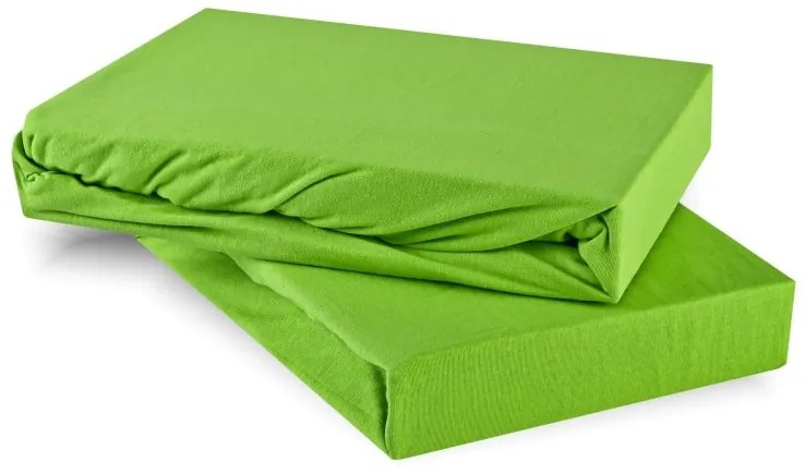 Prostěradlo ložní zelené jersey EMI, Plachta 90x200