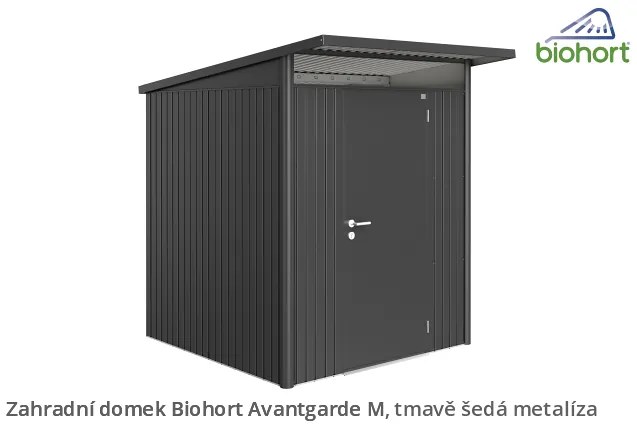 Biohort Zahradní domek AVANTGARDE A1-1K Barva: tmavě šedá metalíza