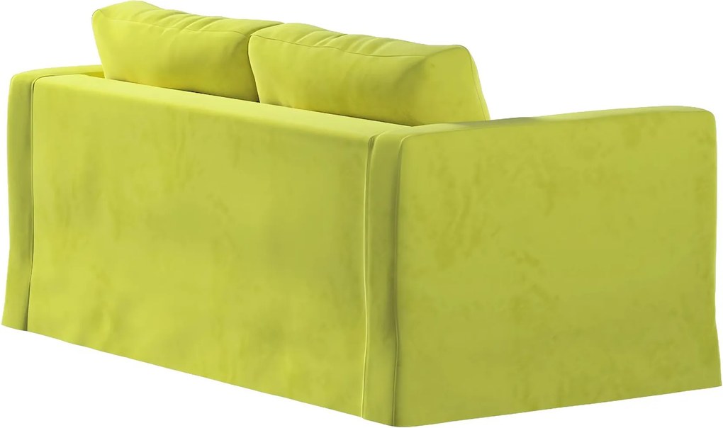 Potah na pohovku IKEA Karlstad 2-místná , nerozkládací, dlouhý barva zelená látka lesklé, sametová