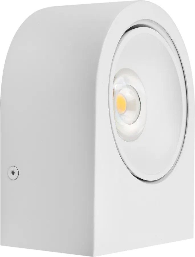 Nástěnné svítidlo Luce, 1x bílé kovové stínítko, w
