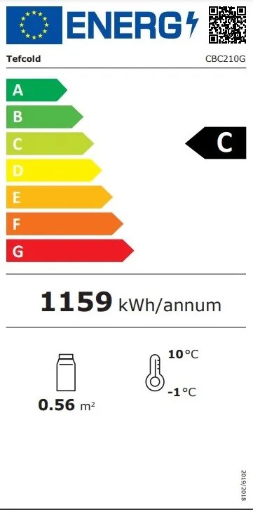 Chladicí minibar TEFCOLD CBC 210 G 2 prosklené dveře + 2letá plná záruka (IČ)