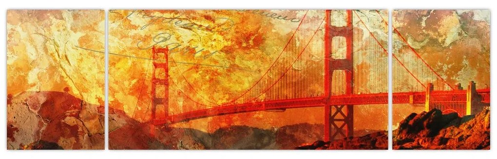 Obraz - Golden Gate, San Francisco, Kalifornie (170x50 cm)