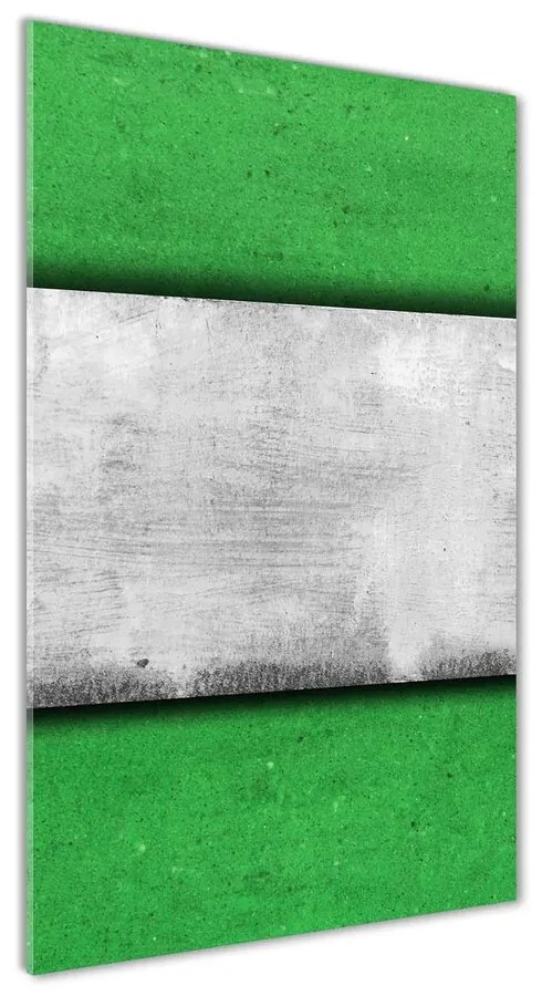 Wallmuralia Moderní akrylový fotoobraz Zelená zeď 50x100 cm