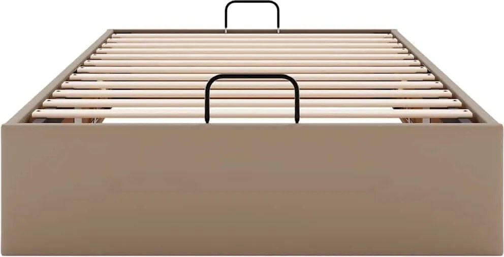 Osmanský rám postele bez matrace cappuccino 90x190cm umělá kůže 3310778