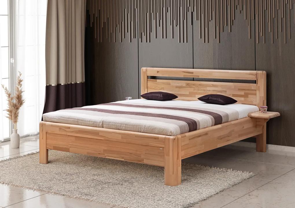 BMB Adriana Klasik postel - buk Moření: Bordó, Provedení: Buk průběžný, Rozměr: 180 x 200 cm
