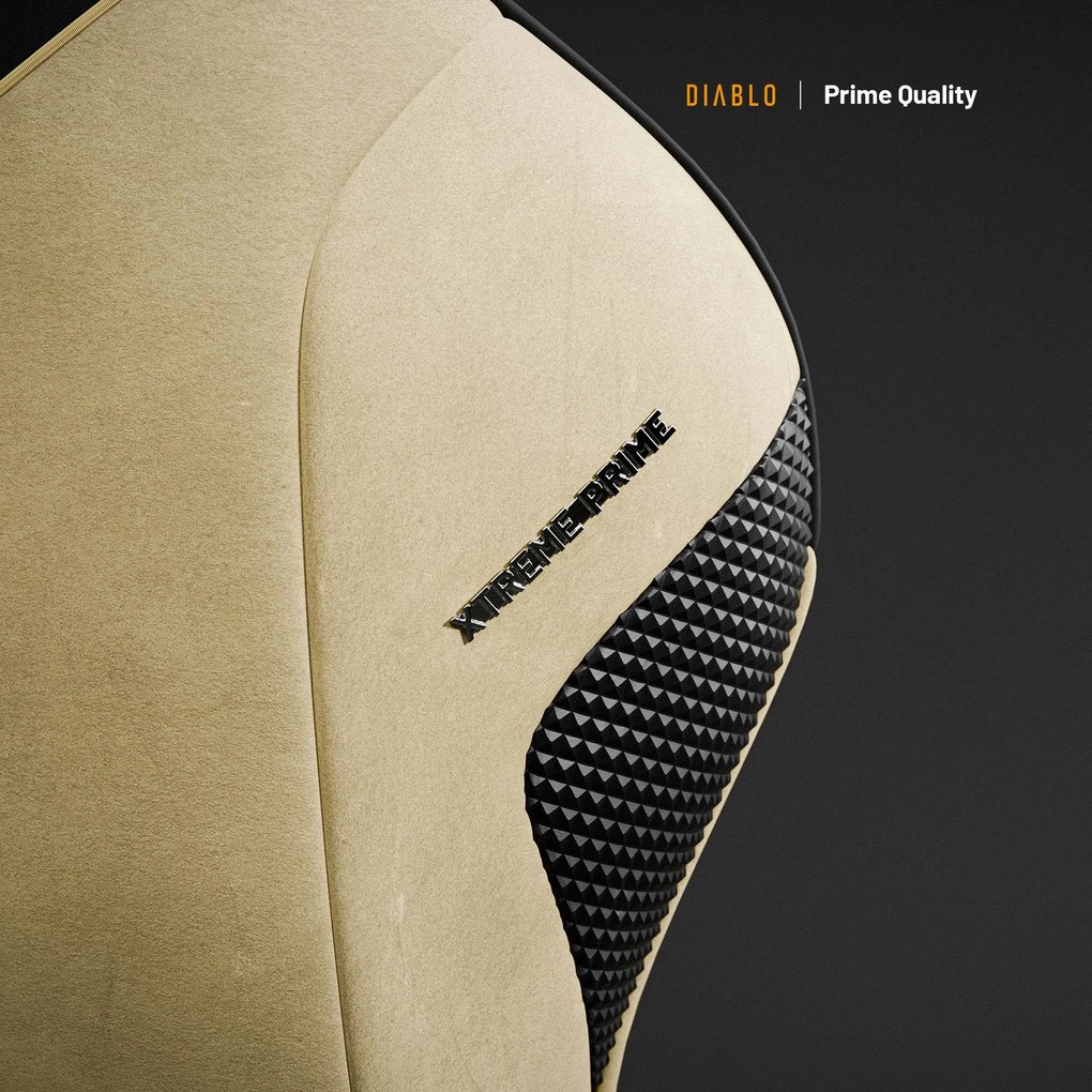 Herní židle Normal Size, zlatý-černý: Diablo X-One Prime Broken Gold