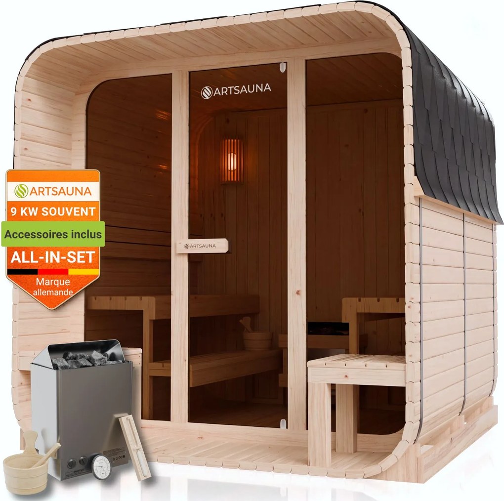 Artsauna Venkovní sauna Cube Fjora XL
