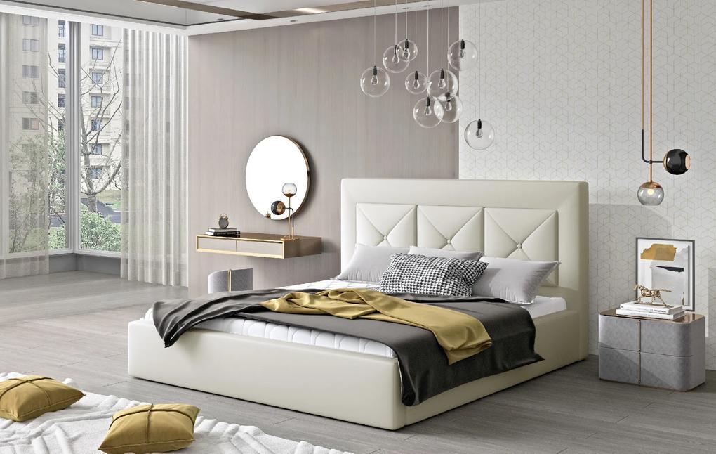 Eltap Čalouněná postel Cloe s úložným prostorem Materiál a barva potahu: Soft 11 - černá, Rozměry (cm): 140x200