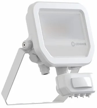LED reflektor s pohybovým čidlem LEDVANCE FLOODLIGHT bílý SENSOR 8W/6W 1200/850lm 4000K neutrální bílá IP65