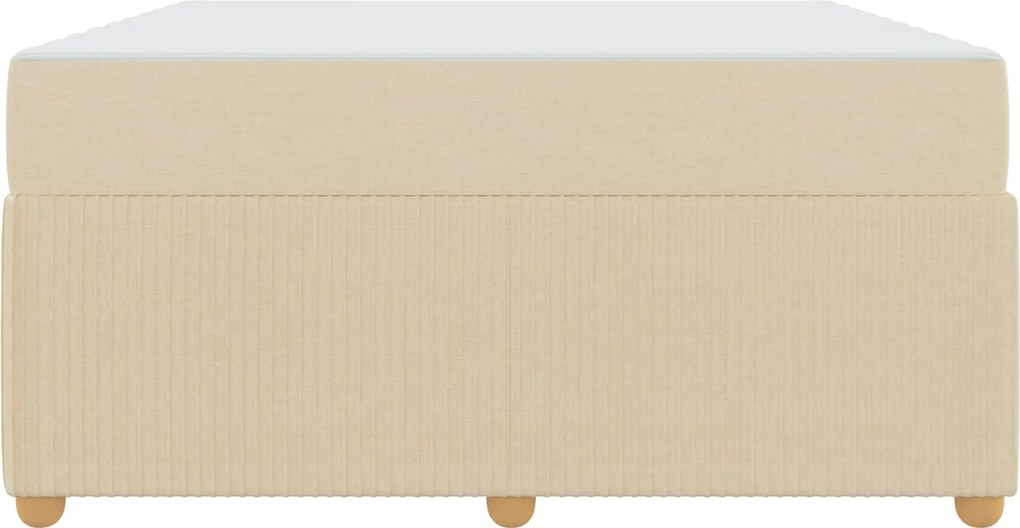 Rám postele Krémová 160 x 200 cm textil 3398410