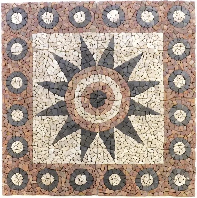DIVERO – mozaika Květina, 120 cm x 120 cm