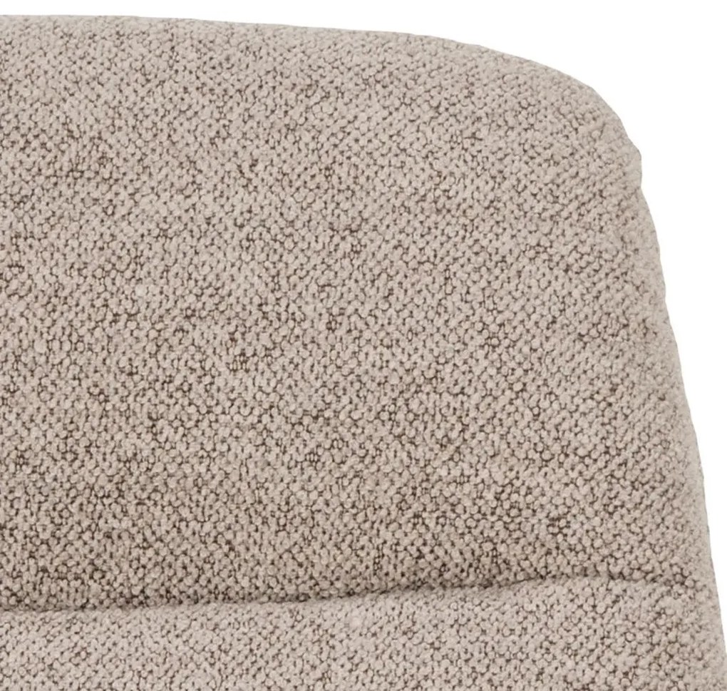 Designové lounge křeslo Milford II boucle béžové