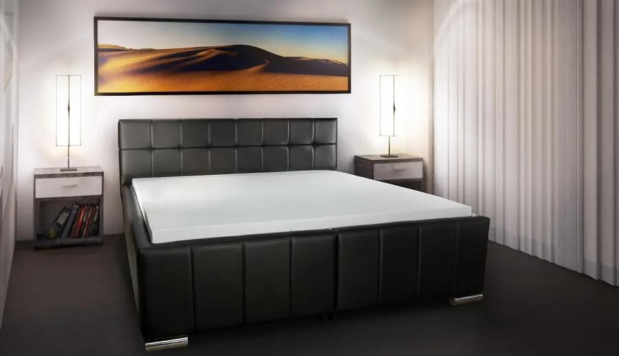 Vysoká čalouněná postel Vanesa 220x200cm Nadrozměrná 72cm