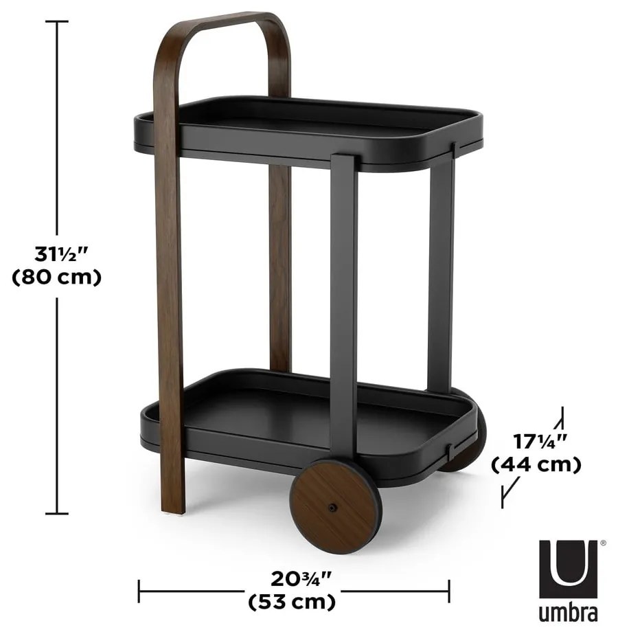 Servírovací stolek na kolečkách 44x53 cm Bellwood – Umbra