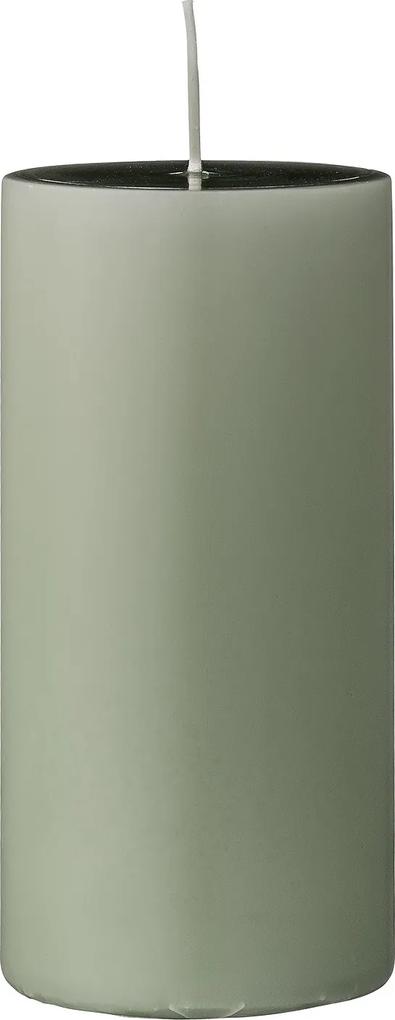 Svíčka Bloomingville 15 cm světle zelená