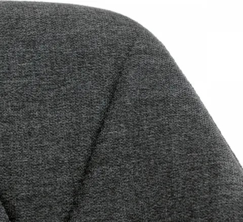 Jídelní židle šedá látka černé kovové nohy CT-285 GREY2