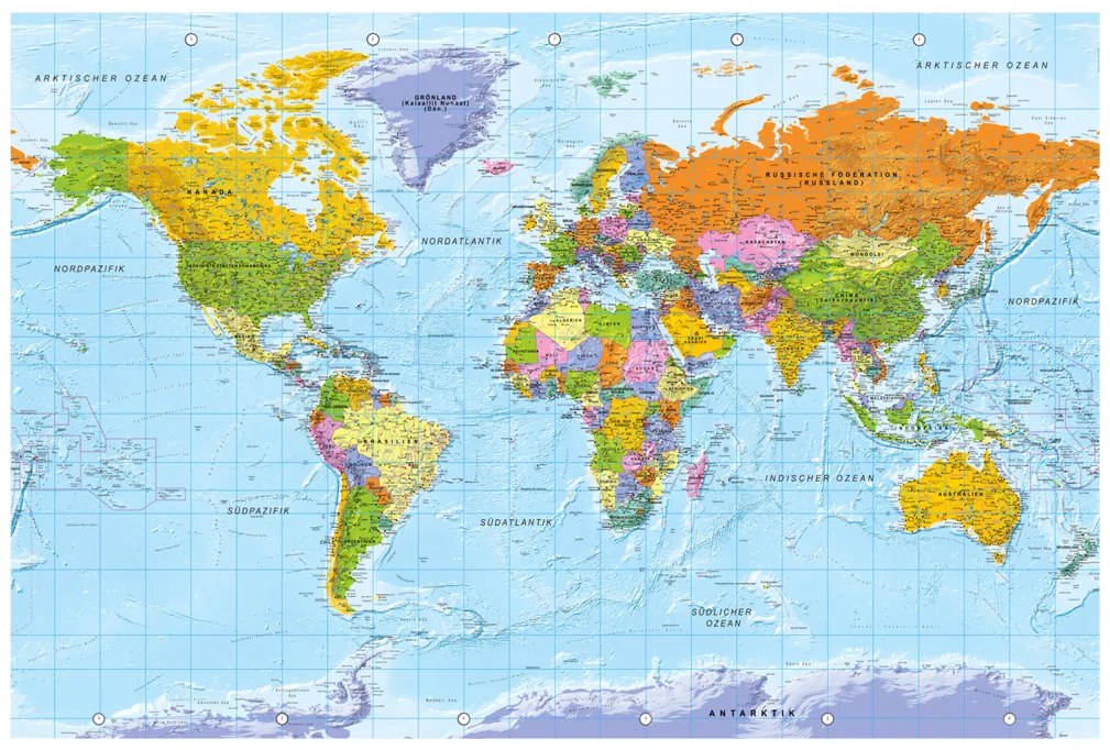 Korková  nástěnná dekorační tabule Mapa světa: Orbis Terrarum