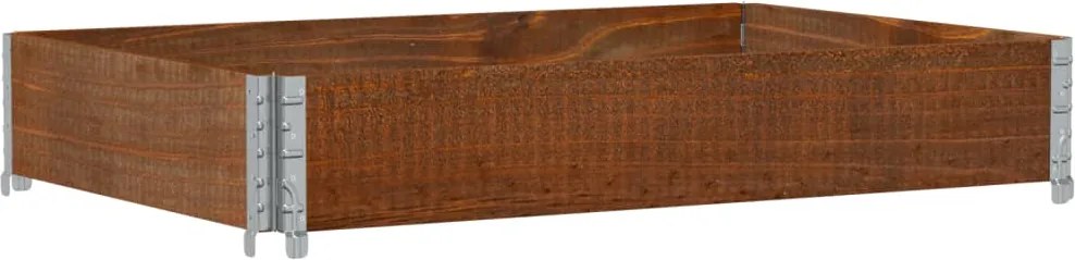 Zahradní truhlík hnědý 120 x 80 cm masivní borové dřevo 3295846