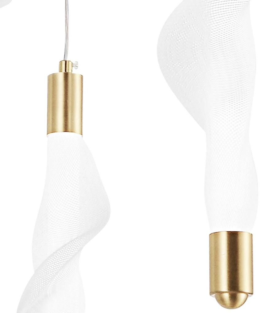 Toolight Toolight, LED stropní svítidlo 27W, 4000K, G009-3CPR, bílá-zlatá lesklá, OSW-06316