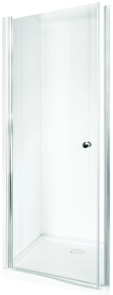 BESCO Bezrámové sprchové dveře SINCO BARVA rámu - Chrom/Leštěný hliník (ALU), Rozměr A - 80 cm, Rozměr C - 195 cm, Směr zavírání - Univerzální Levé / Pravé, Výplň - Čiré bezpečnostní sklo - 6 mm - BCSIN80