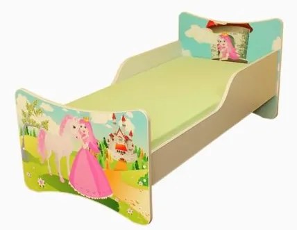 MAXMAX Dětská postel 160x90 cm - PRINCEZNA