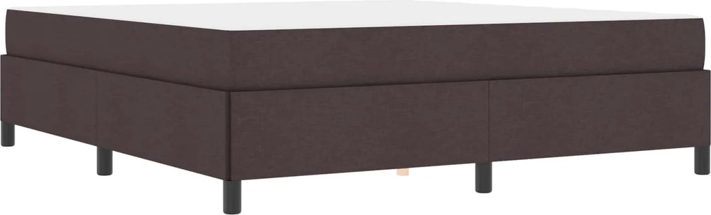 Postel s boxspringem Tmavě hnědá 180 x 200 cm textil 3398881