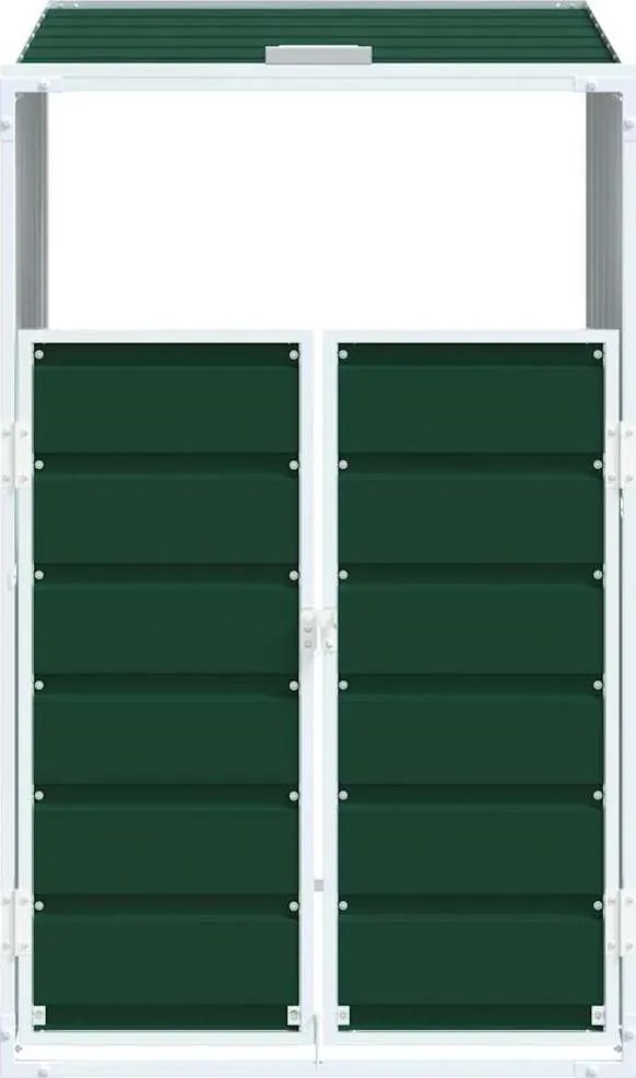 vidaXL Box na 1 popelnici 72 x 81 x 115 cm ocel [4006171] Barva: antracitová