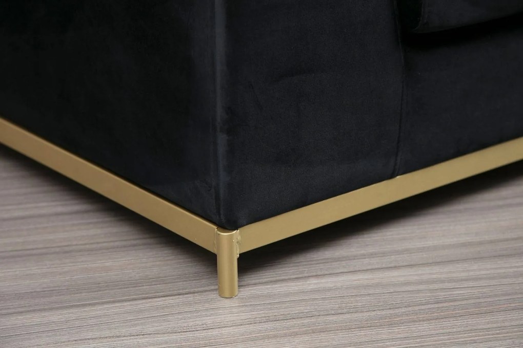 Designová sedačka Dashania 320 cm černá