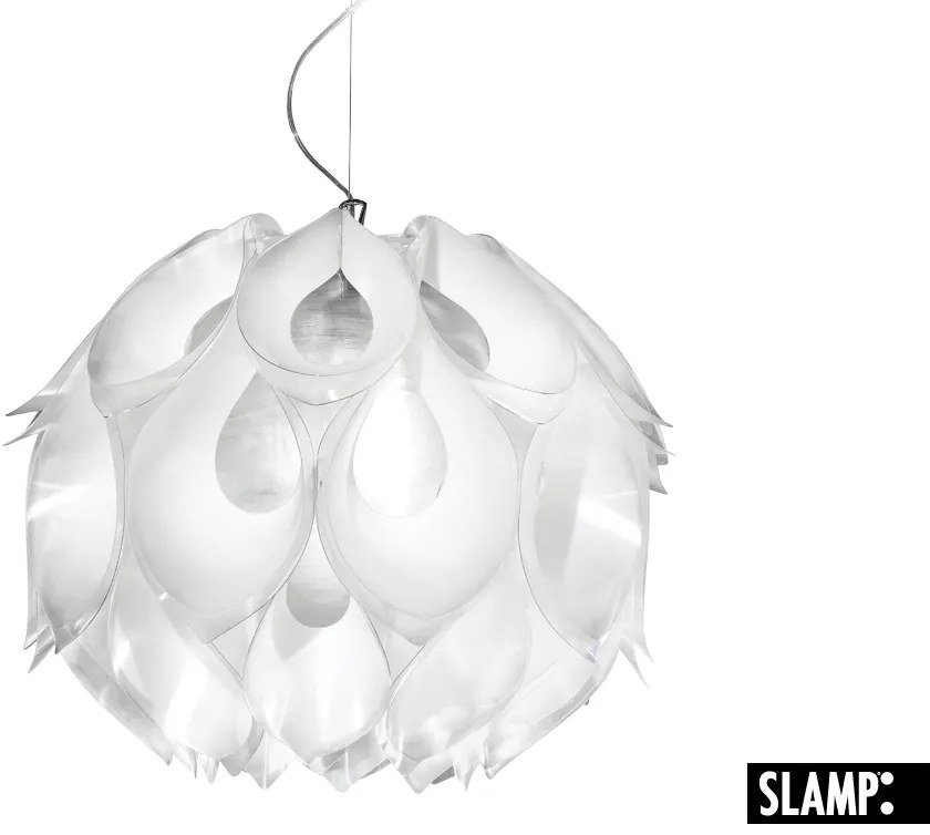 SLAMP FLOSM00WHT01T00000EU Flora medium, závěsná exotická rostlina s bílými lístky, 3x20W, prům. 50cm