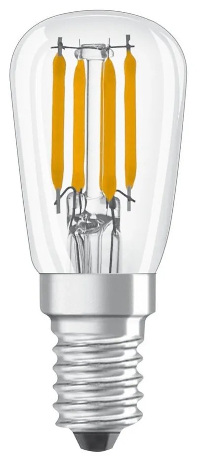Průhledná LED malá žárovka E14 2,8 W SPECIAL T26, studená bílá