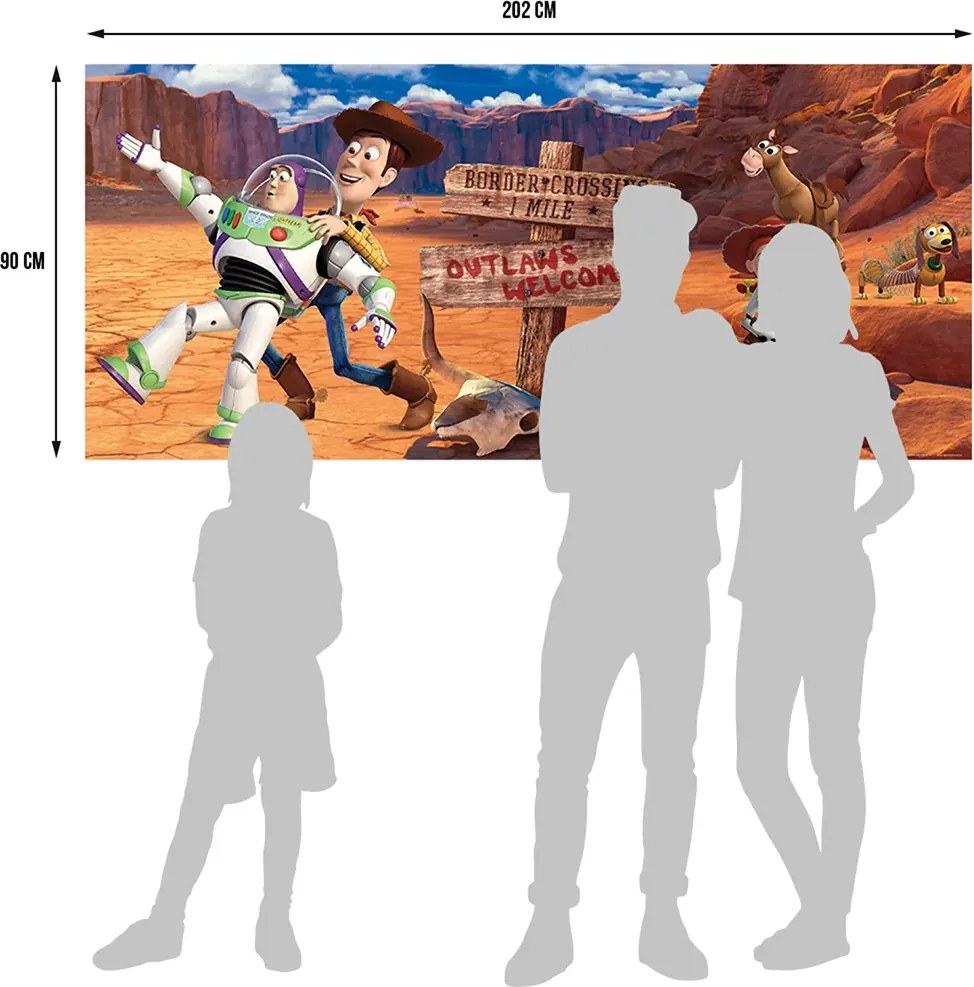 Dětská vliesová fototapeta na zed' Příběh hraček Kaňon, Disney | 202 x 90 cm | DFTDNH 5327