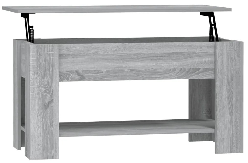Konferenční stolek šedý sonoma 101x49x52 cm kompozitní dřevo - Default Title