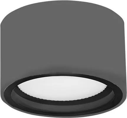 NV 752463 Venkovní stropní svítidlo FOCUS tmavě šedý hliník skleněný difuzor LED GX53 7W 3000K 220-240V 77st. IP54 - NOVA LUCE