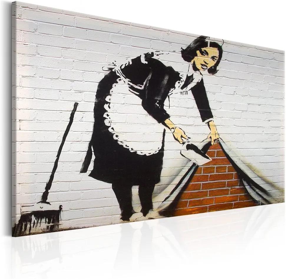 Obraz na plátně Bimago - Maid in London by Banksy 60x40 cm