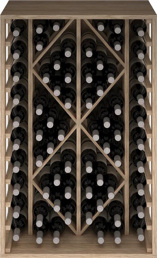 Expovinalia Regál na víno TORAL II Materiál a odstín: Borovice s odstínem světlý dub