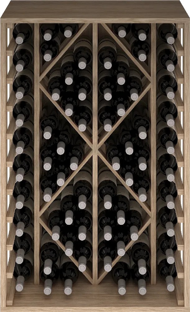 Expovinalia Regál na víno TORAL II Materiál a odstín: Borovice s odstínem tmavý dub