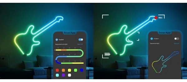 Govee - Neon 2 MATTER ohebný LED pásek 5m RGBIC Wi-Fi IP67