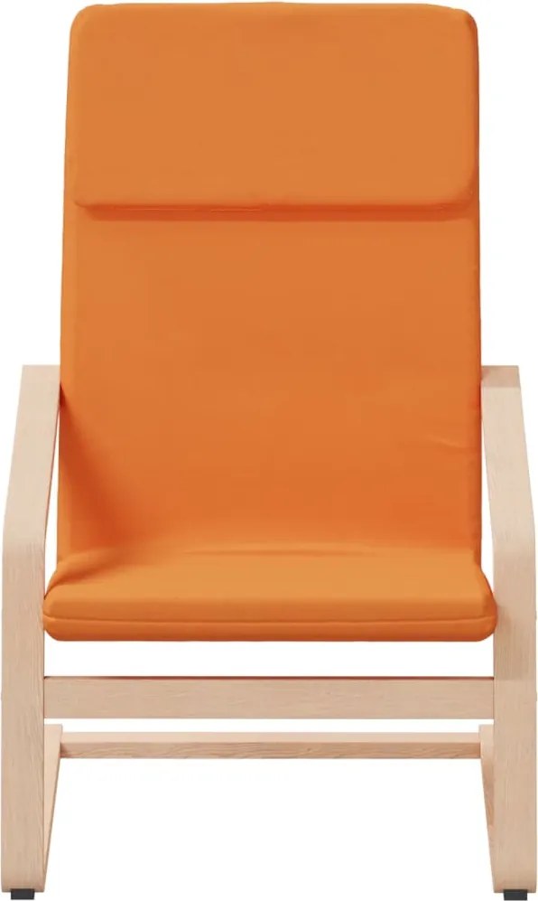 Relaxační křeslo s podnožkou tmavě žluté textil 3154420