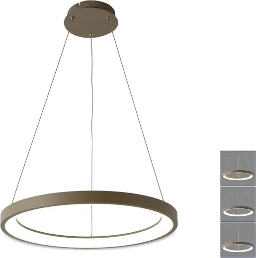 BRILAGI - LED Stm lustr na lanku FALCON SLIM LED/42W/230V pr. 50 cm béžová + DO
