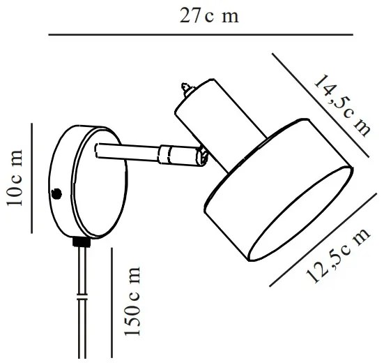 Bílé nástěnné svítidlo Matis pro žárovku E27 - Nordlux