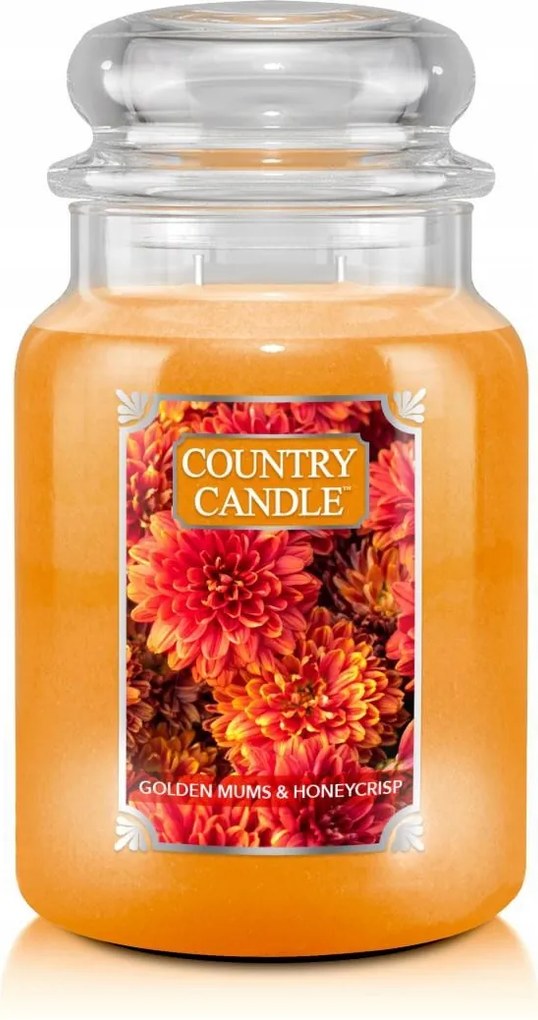 Velká svíčka Golden Mums & Honeycrisp Country Candle