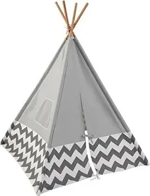 KidKraft Dětský stan TEEPEE šedá / od 3 let