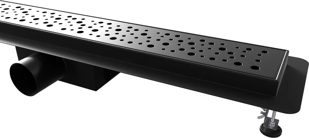 B-DRAINWELL 100 Black Odtokový podlahový žlab, bublinky