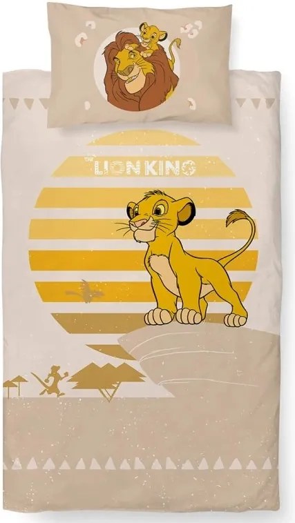 Carbotex Povlečení do postýlky Lví král malý Simba 100x135 + 40x60
