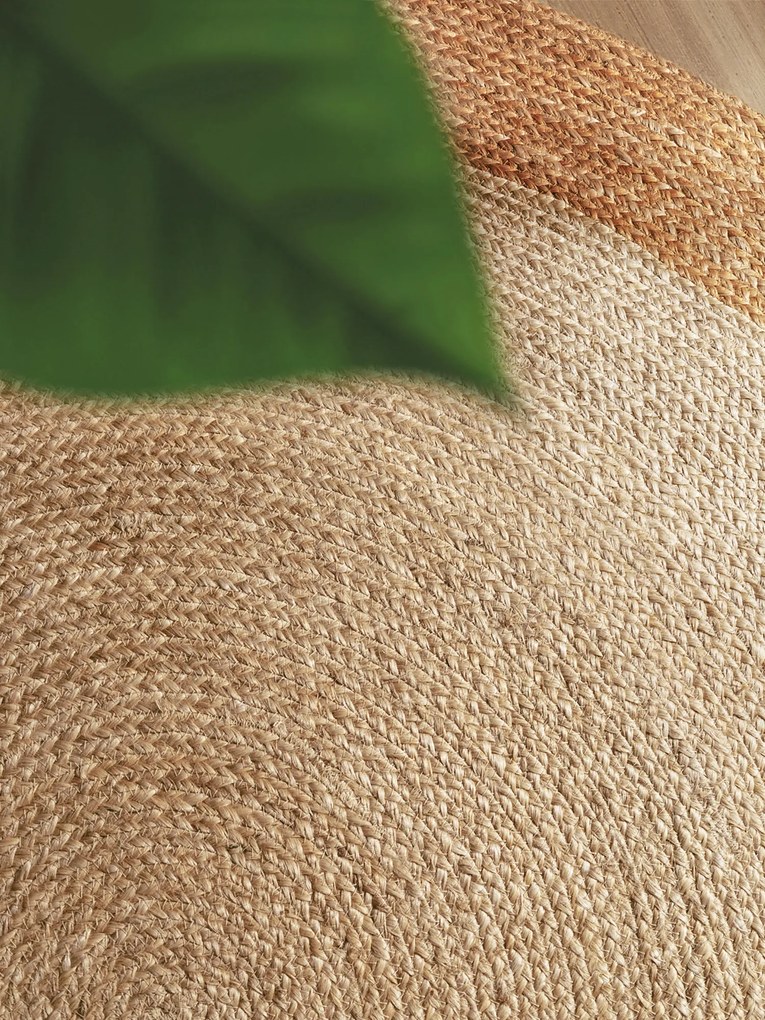 Hanse Home, Kusový koberec Looma 106225 Natur Ivory/Gold kruh, 100x100 (průměr) kruh, béžová, chodba / předsíň