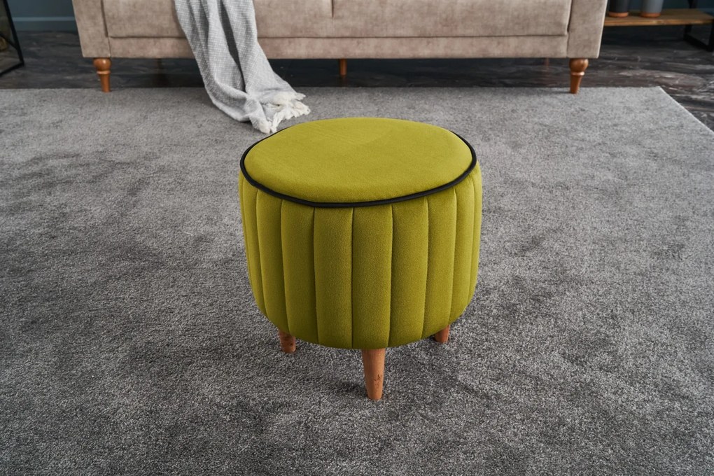 Atelier del Sofa Taburet Lindy Puf - Green, Zelená